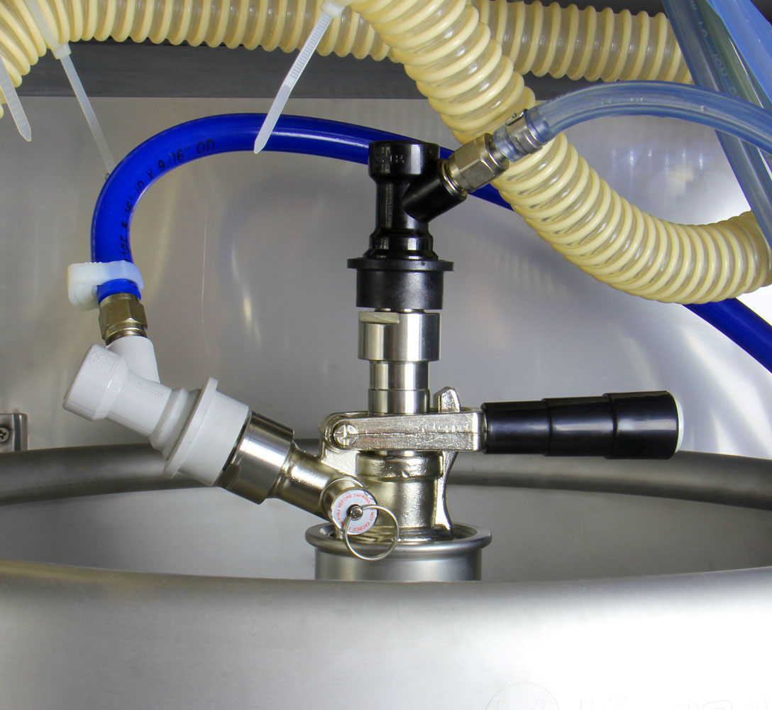 Kegco Sankey To Ball Lock Keg Coupler Adapter Gas Post