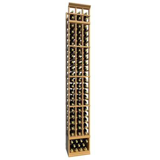 8' Three Column Standard Wine Rack | BeverageFactory.com