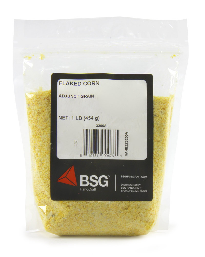 BSG 3200A Flaked Corn 1lb Bag Home Brew Adjunct Grain Yeast ...