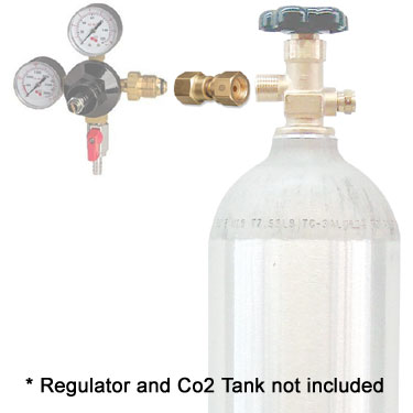 Nitrogen Regulator to Co2 Tank Adapter | BeverageFactory.com