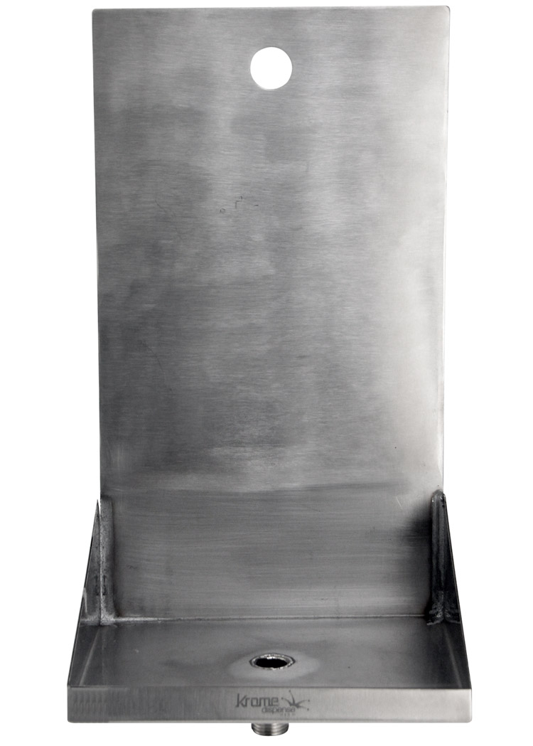DP-8BSD-1 - 8" Wide S/S Drip Tray - 1 Shank Hole with Drain ...