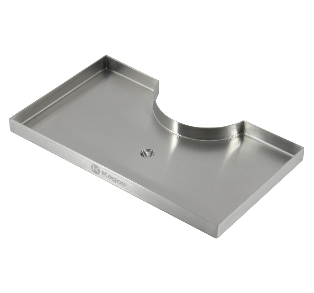 DP-920D Surface Mount Drip Tray with 3" Column Cut Out - Stainless ...