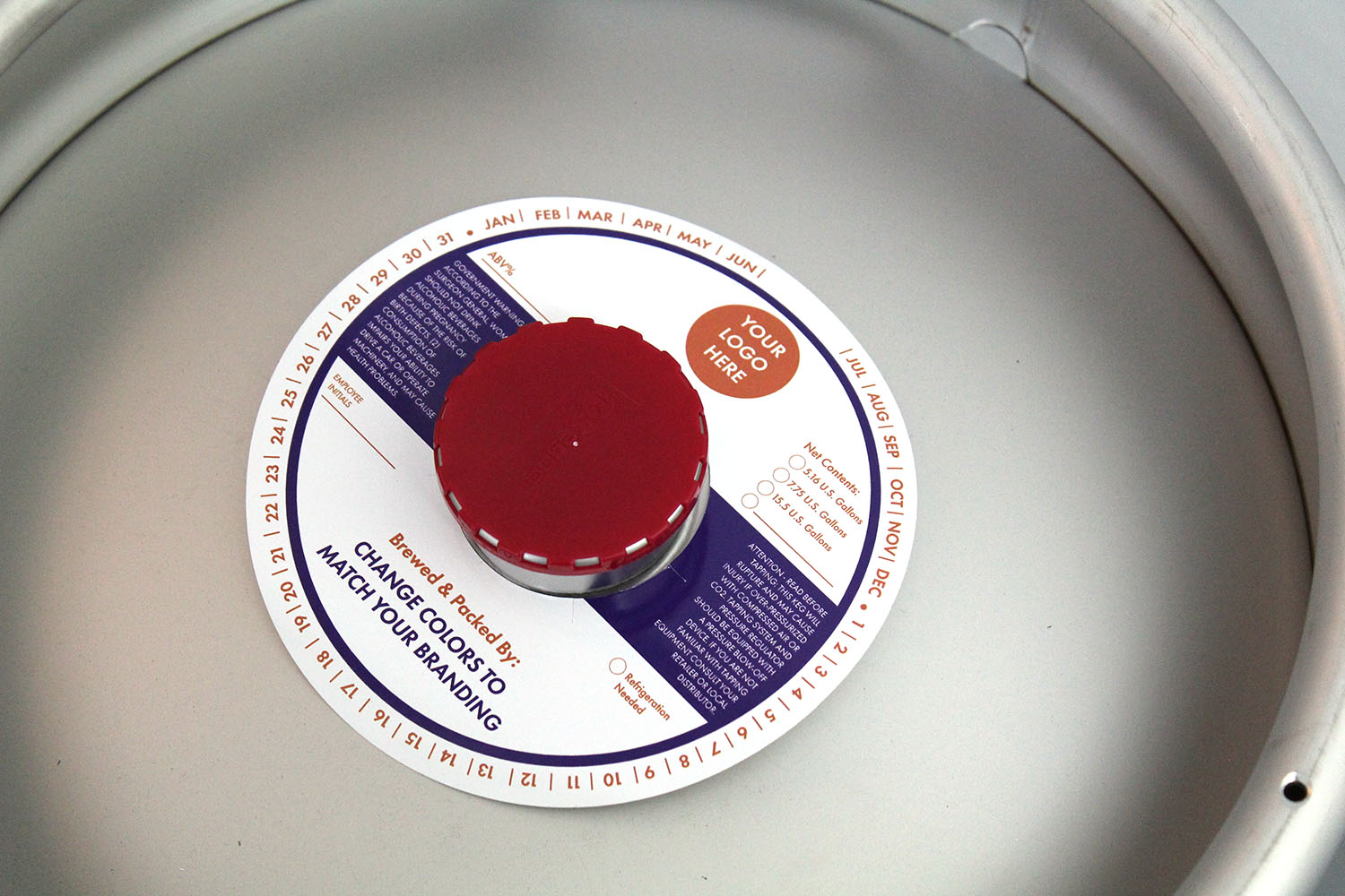 Set of 50 Beverage Factory Custom Full Color Keg Collars ...