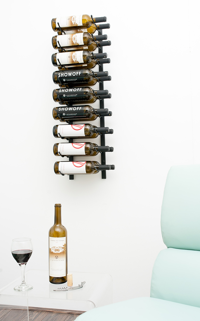 Vintage View WS32-K - 18 Bottle VintageView Wine Rack - Satin Black ...