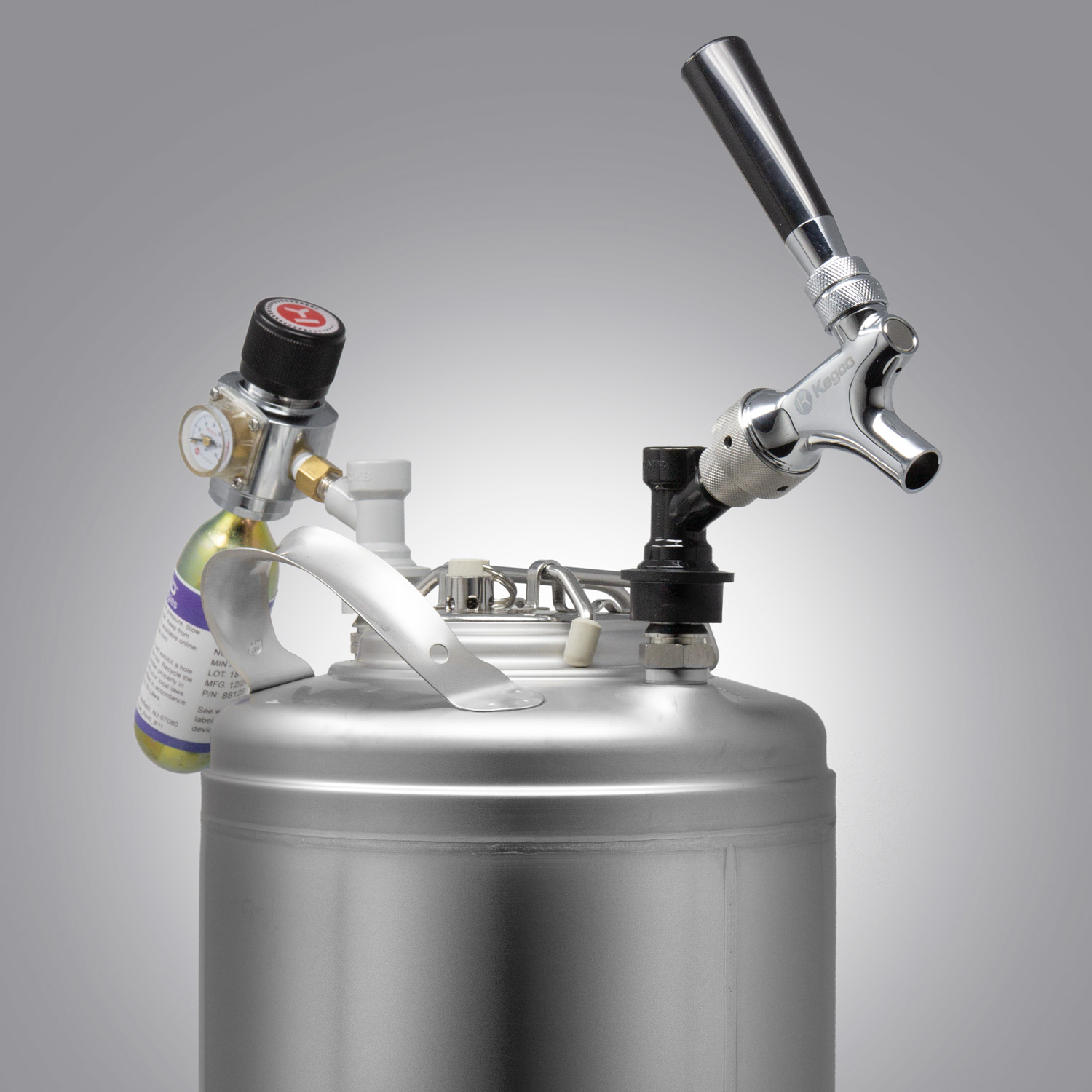 Kegco Economy Mini Nitrogen Regulator Portable Dispense Kit ...