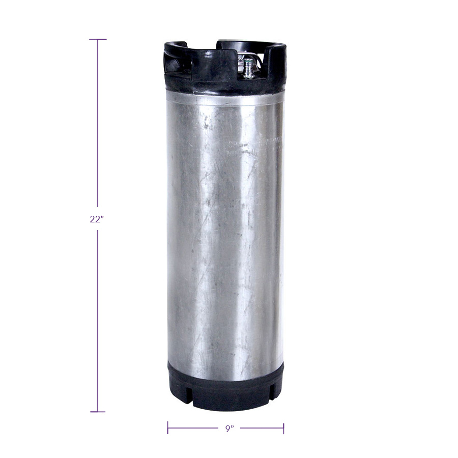 5 Gallon Pin Lock Keg - Reconditioned Beer Keg | BeverageFactory.com