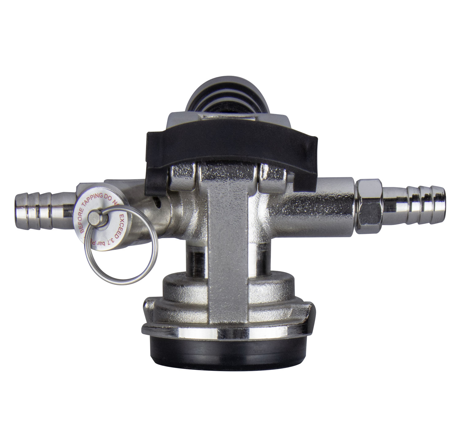 Kegco KT41D-LP Low Profile D System Keg Tap Coupler | BeverageFactory.com