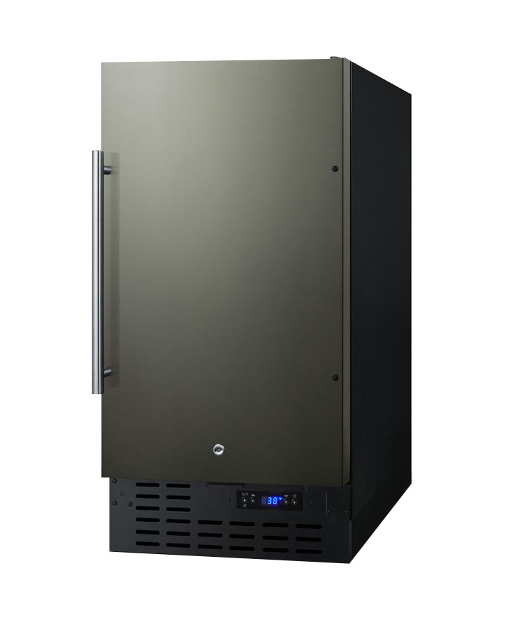 Summit FF1843BKS Built In Under Counter All Refrigerator Stainless ...