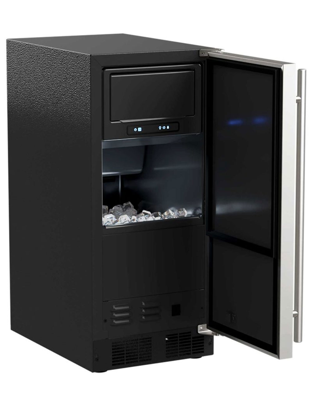 Marvel MLCL215SS01A - 15" Ice Machine - Black Cabinet and Solid ...