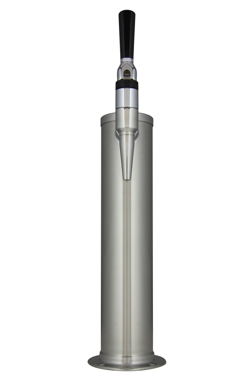 Brushed Stainless Steel Single Faucet Draft Tower - 14" Tall - 3 ...