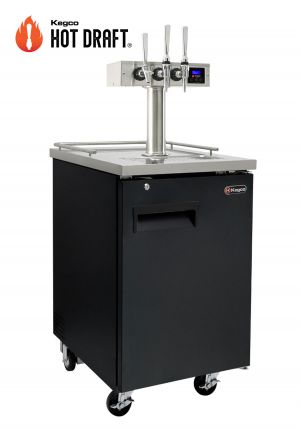 Photo of 24 inch Wide Triple Tap Black Commercial Hot Draft ® Tap ...