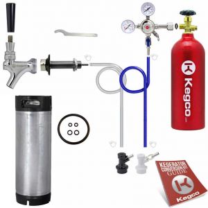 Photo of Kegco One Keg Door Mount Homebrew Kegerator Kit Ball Lock w ...